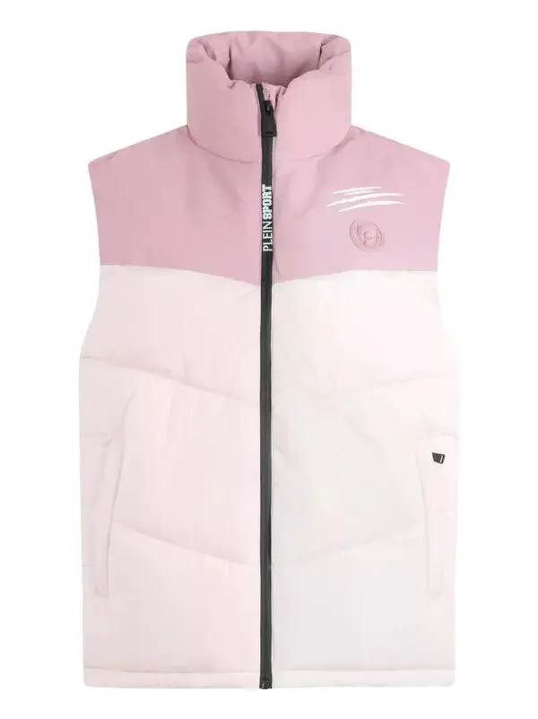 PLEIN SPORT Logo-detail Gilet - Pink