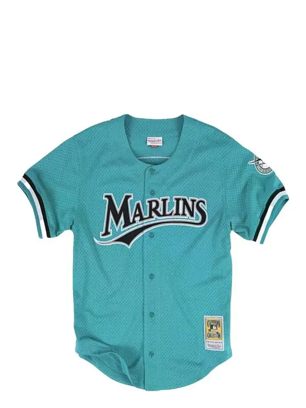 Mitchell & Ness Mlb Marlins 1995 Andre Dawson Baseball Jersey - Blue
