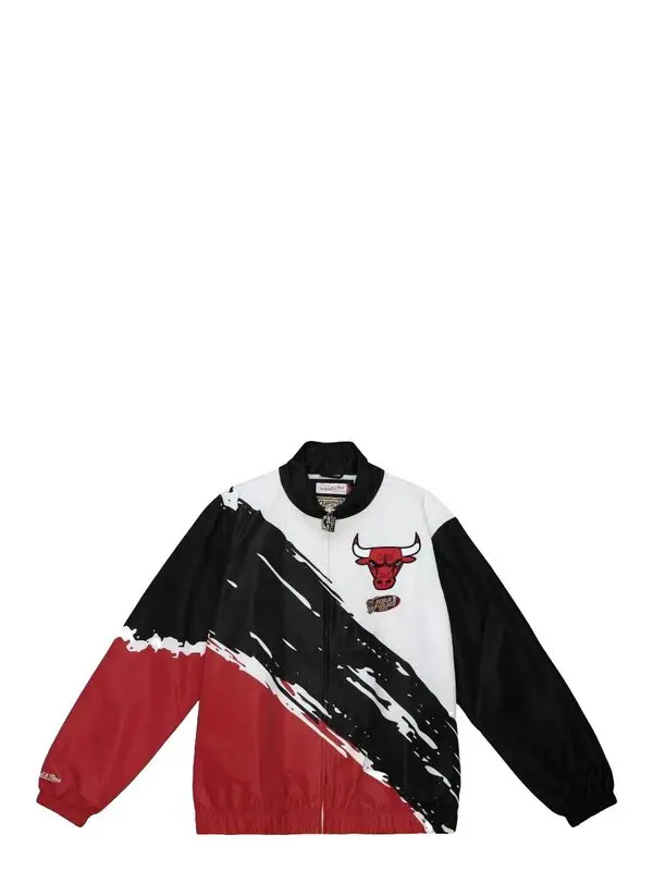 Mitchell & Ness Nba Chicago Bulls Windbreaker Jacket - White