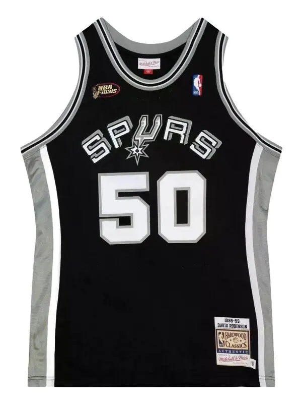 Mitchell & Ness Nba San Antonio Spurs 98 David Robinson Authentic Jersey Top - Black