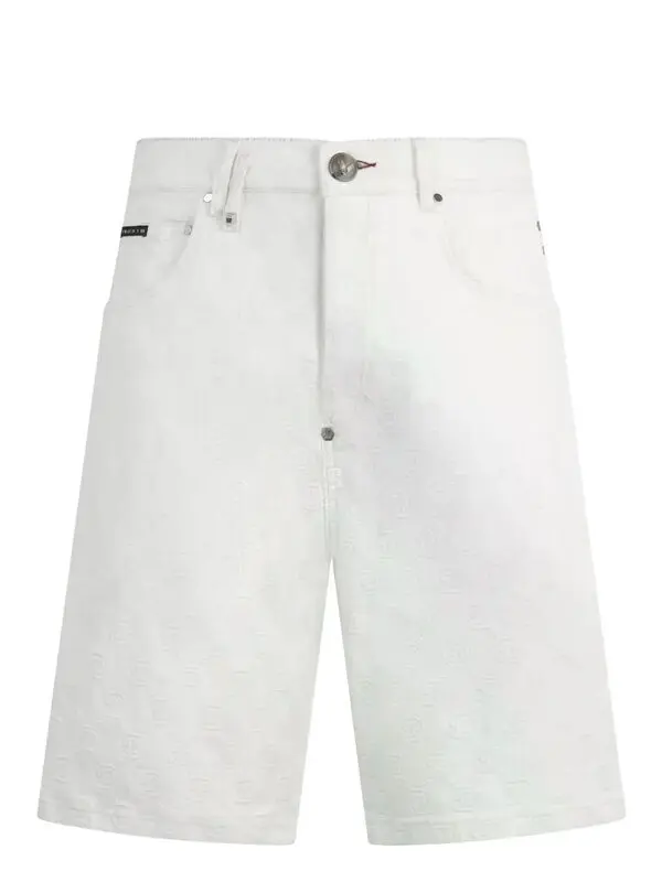 Philipp Plein Formenera Five-pocket Shorts - White