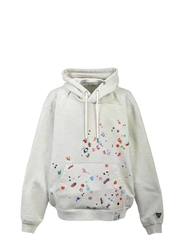 Mihara Yasuhiro Graphic Print Hoodie - White