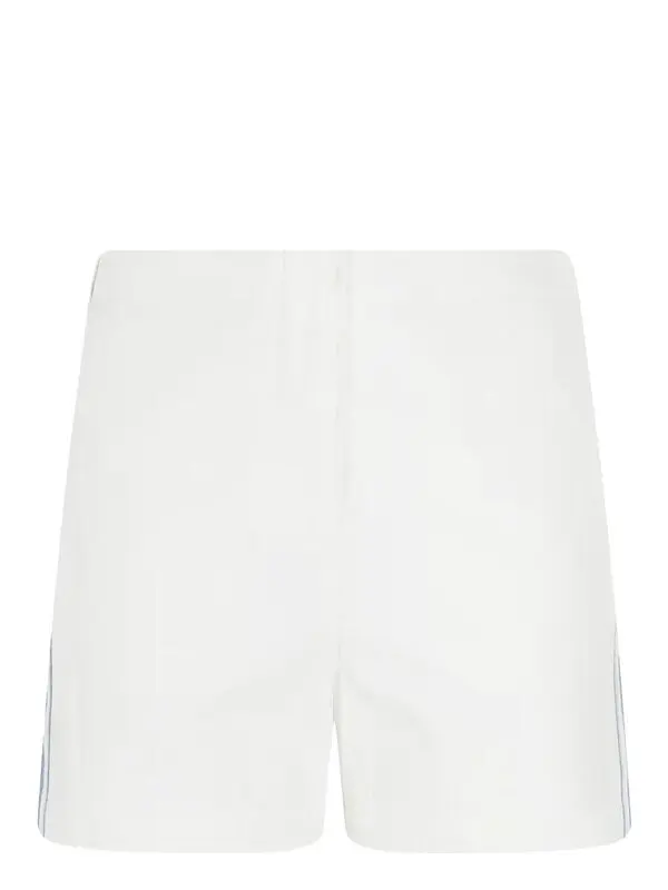 LOW CLASSIC Striped Shorts - White