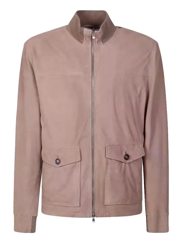 BARBA NAPOLI Buttoned Pocket Jacket - Neutrals