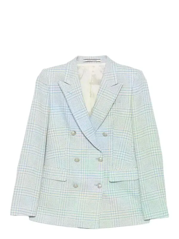 Tagliatore Parigi Checked Double-breasted Blazer - Blue