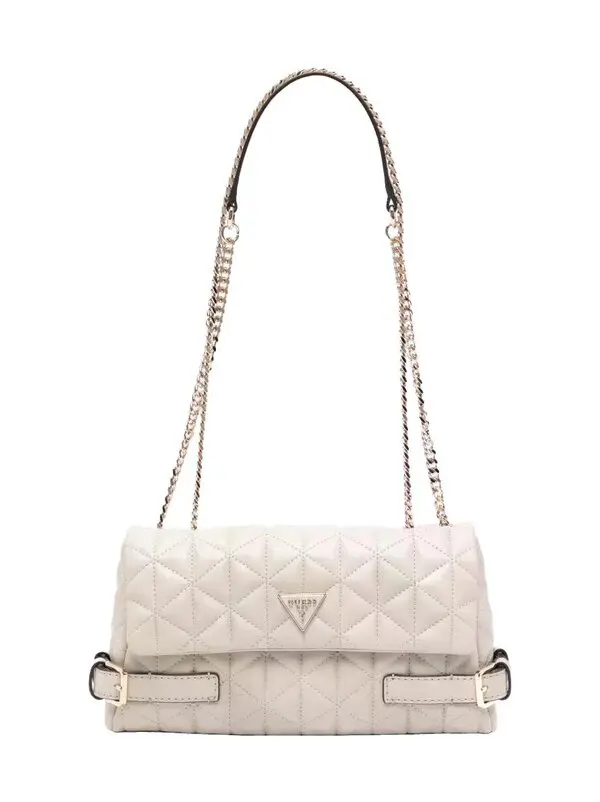 Guess Quilted Chain Tote - Neutrals