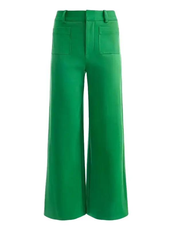 Alice + Olivia Zoe Patch-pocket Trousers - Green