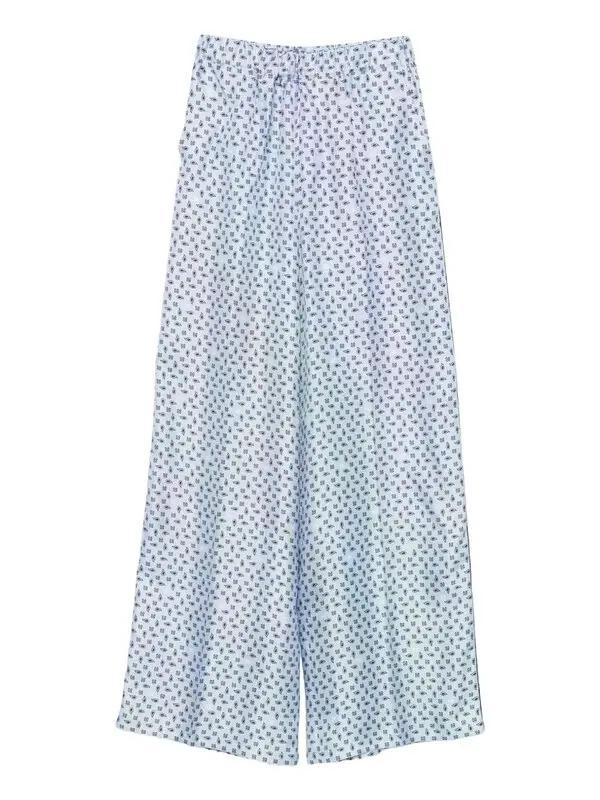 Max Mara Printed Trousers - Blue