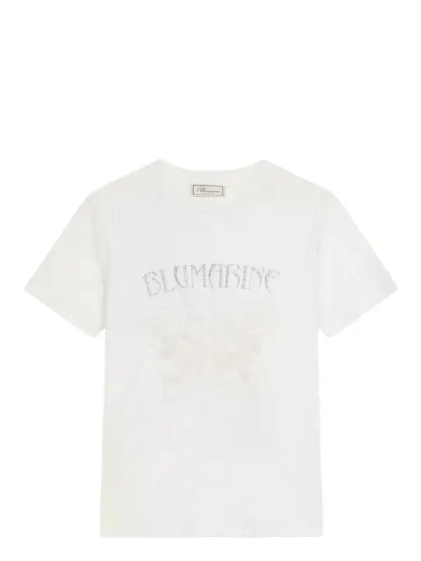 Blumarine Butterfly-print T-shirt - White