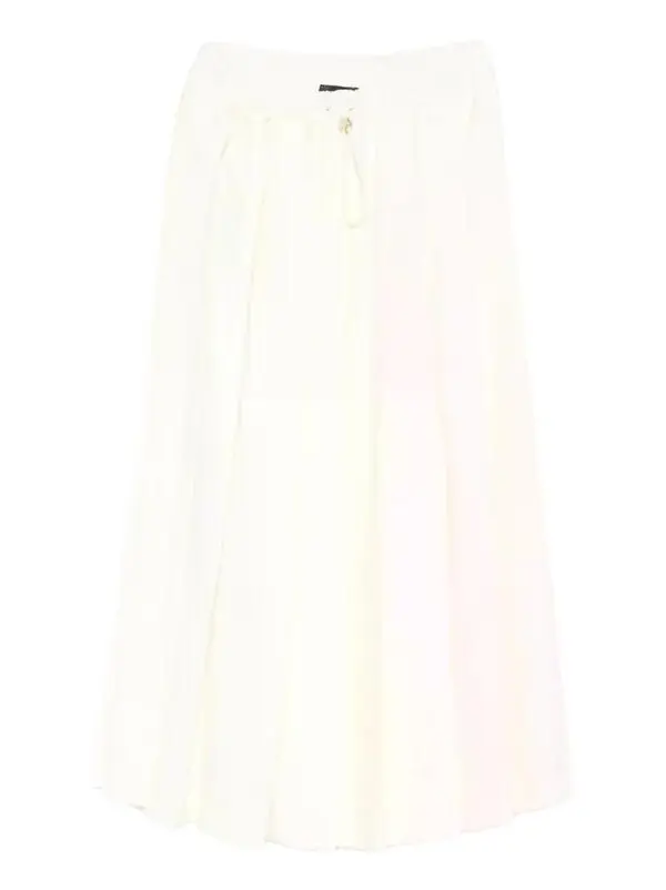 Fabiana Filippi Pleated Midi Skirt - White