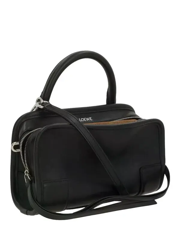 Loewe Small Amazona 180 Leather Tote Bag - Black