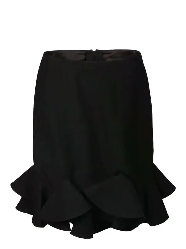 Valentino Garavani Panelled Ruffle Skirt - Black