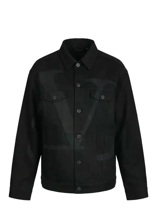 Valentino Garavani Logo-print Jacket - Black