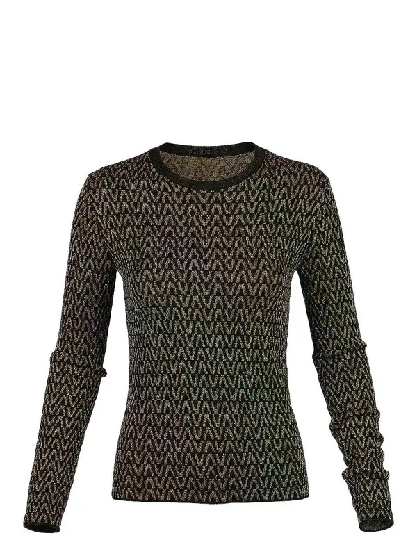 Valentino Garavani Patterned Knitwear - Black