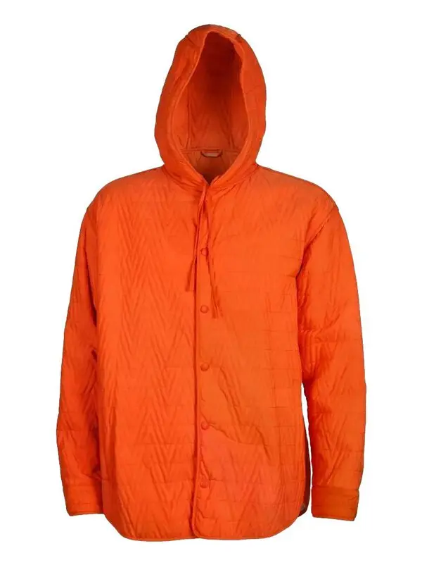 Valentino Garavani Hooded Quilted Jacket - Orange