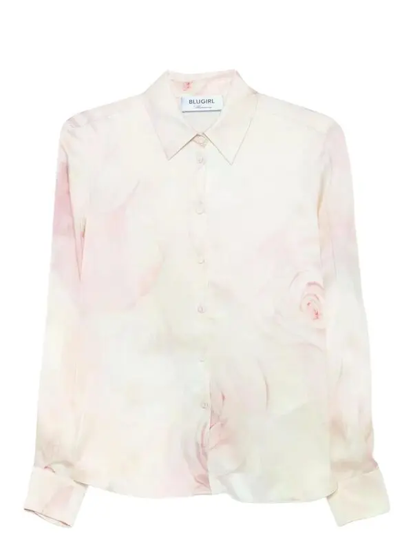 BLUGIRL Floral-print Shirt - Neutrals