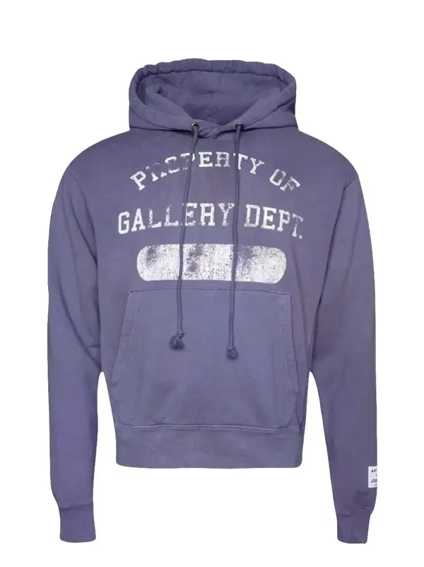 GALLERY DEPT. Printed Cotton Hoodie - Purple