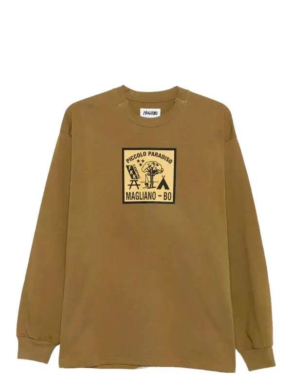 MAGLIANO Graphic Long-sleeve T-shirt - Brown