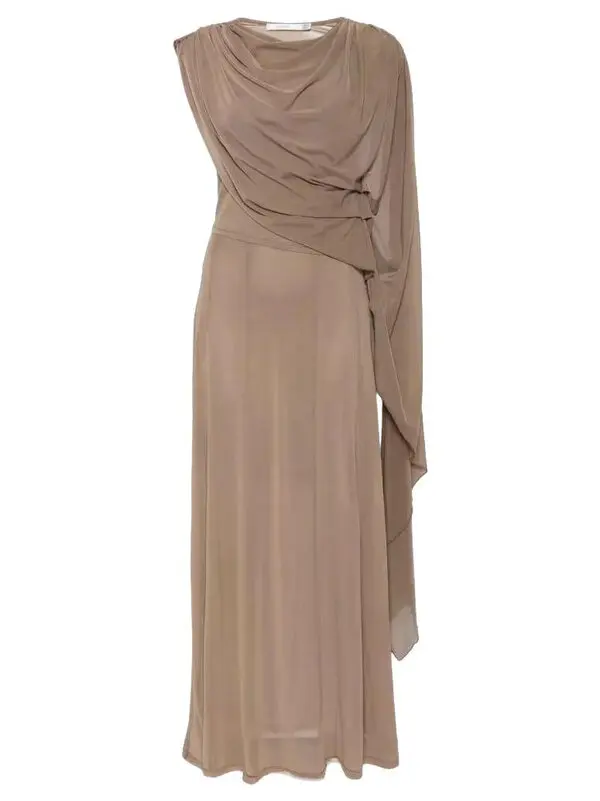 GESTUZ Draped Maxi Dress - Neutrals