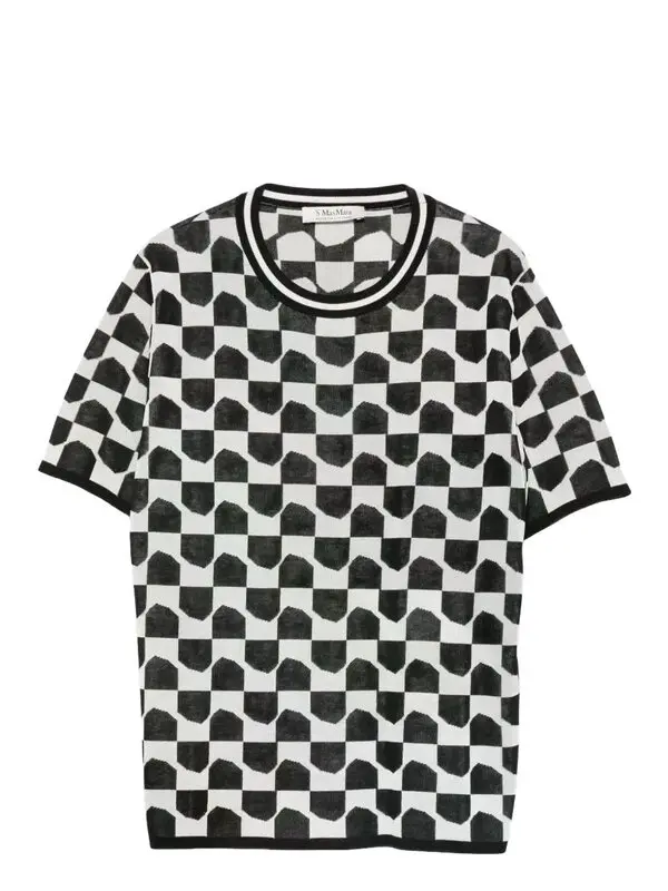 Max Mara Eroico Graphic Patterned T-shirt - White