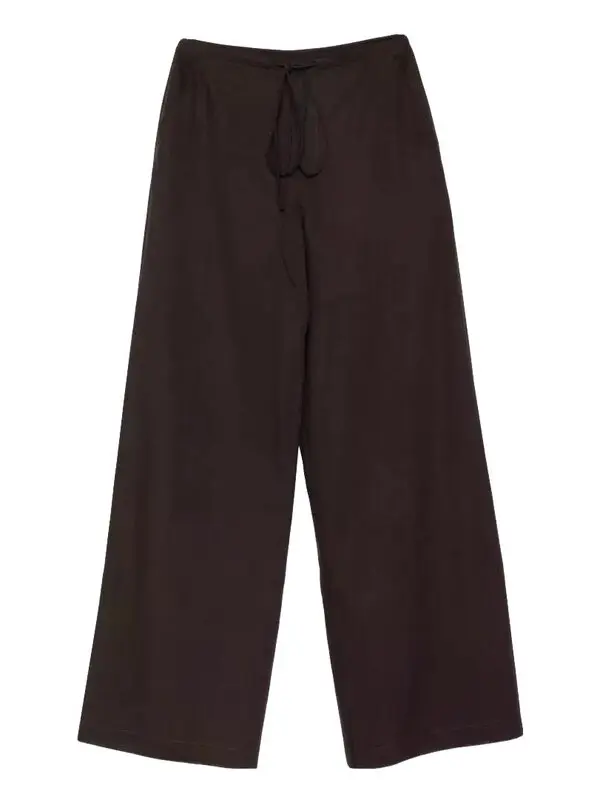 VIKTORIA CHAN Sataya Drawstring Trousers - Brown