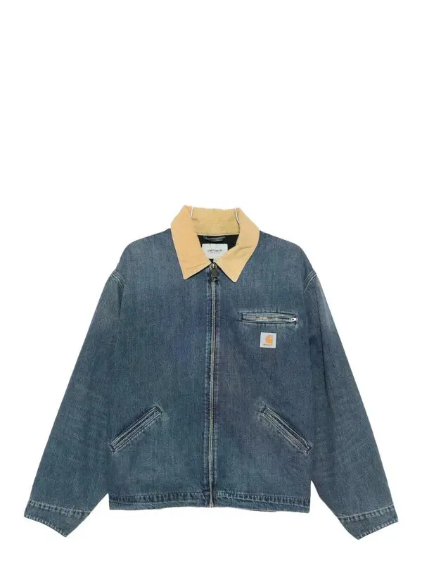 Carhartt Work In Progress Zip-up Panelled Jacket - Blue