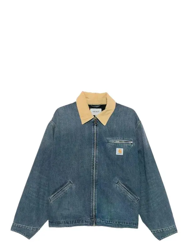 Carhartt Work In Progress Zip-up Panelled Jacket - Blue