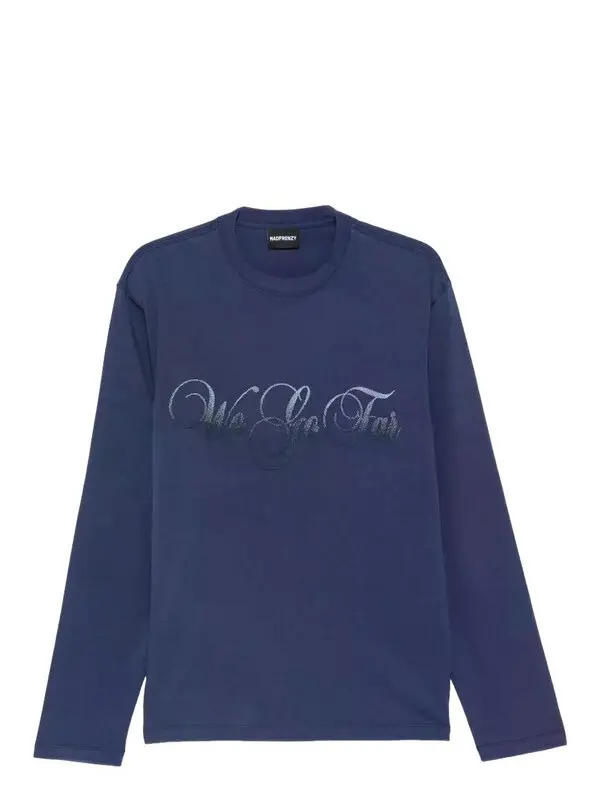 MADFRENZY We Go Far Long-sleeve Top - Blue