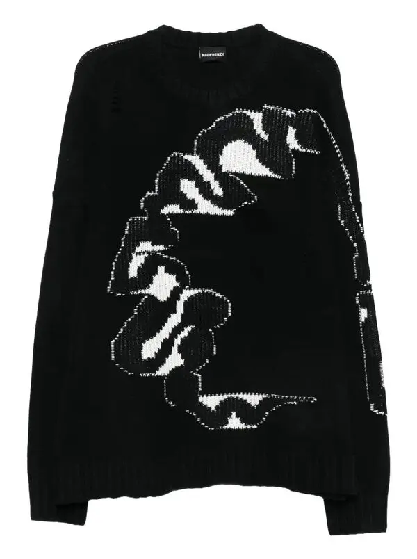 MADFRENZY Cortex Crew-neck Sweater - Black
