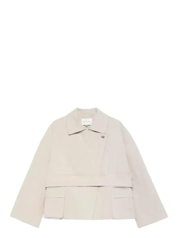 VIKTORIA CHAN Eos Pocket Belted Jacket - Neutrals