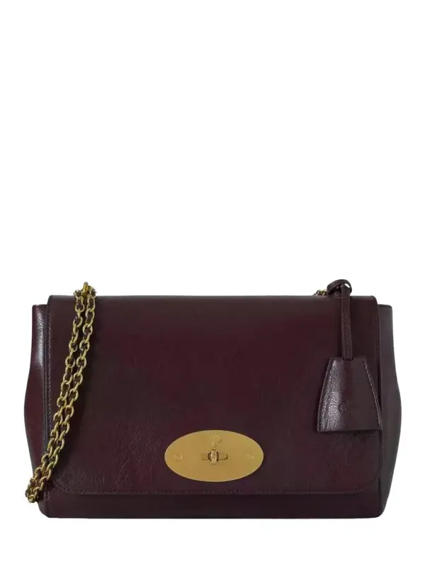 Mulberry Lily Shoulder Bag With Chain Strap - Red