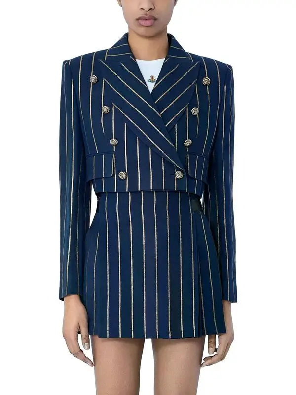 VIVIENNE WESTWOOD Striped Blazer - Blue