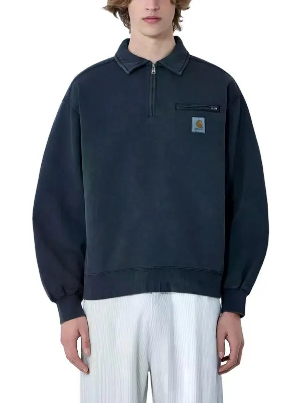 Carhartt Work In Progress Quarter-zip Sweatshirt - Blue