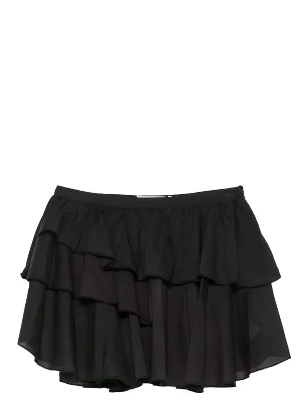 Gimaguas Joan Ruffled Mini Skirt - Black