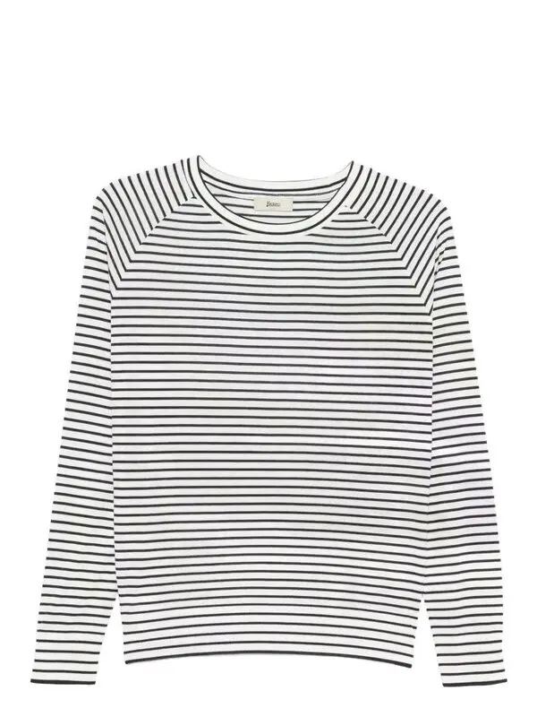 Herno Striped Long-sleeve Top - White