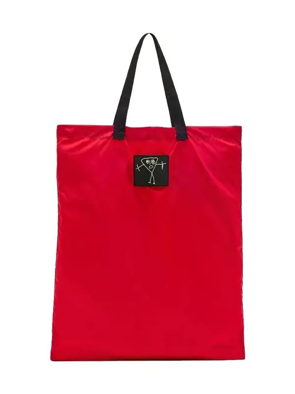Plan C Appliqué-detail Tote - Red