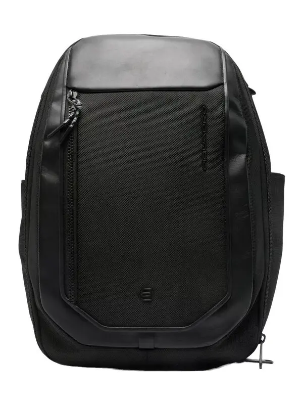 PIQUADRO Zip-up Backpack - Black