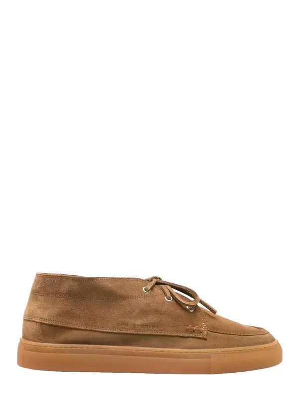 SUMMERY COPENHAGEN Leather Boat Shoes - Brown