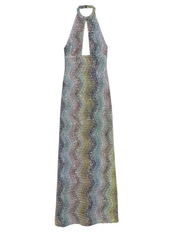 Missoni Halterneck Maxi Dress - Grey