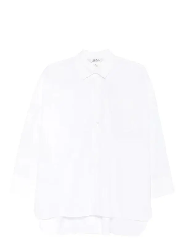 Max Mara Cotton Pocket Shirt - White