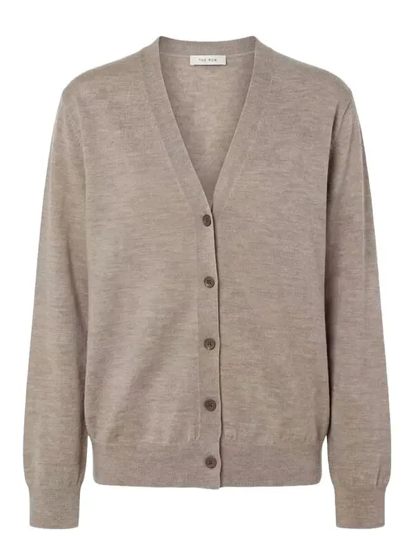 THE ROW Nilas Button Cardigan - Neutrals