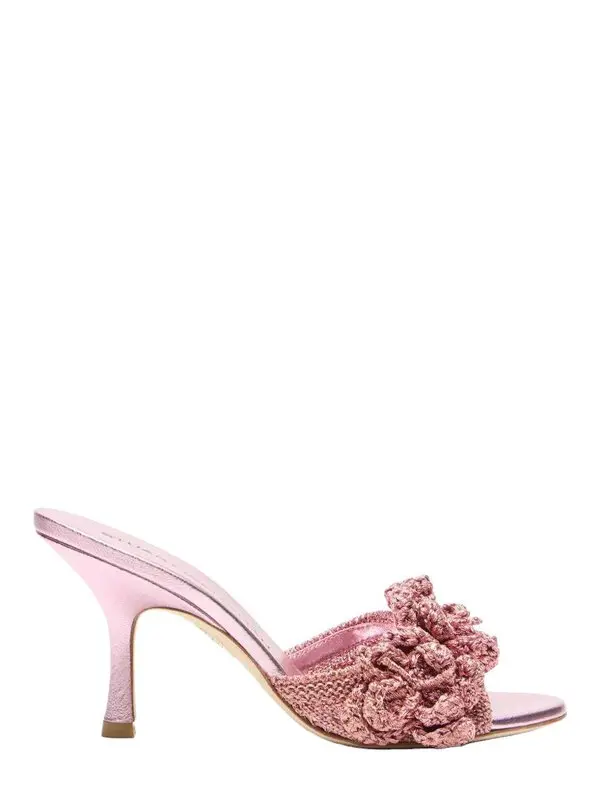 STUART WEITZMAN Floral-appliqué Sandals - Pink