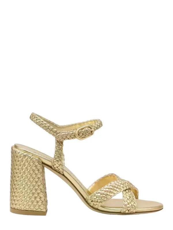 STUART WEITZMAN Alyssa Interwoven Sandals - Gold