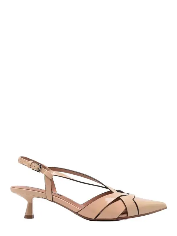 BIBI LOU Nolia Crossover Strap Pumps - Neutrals