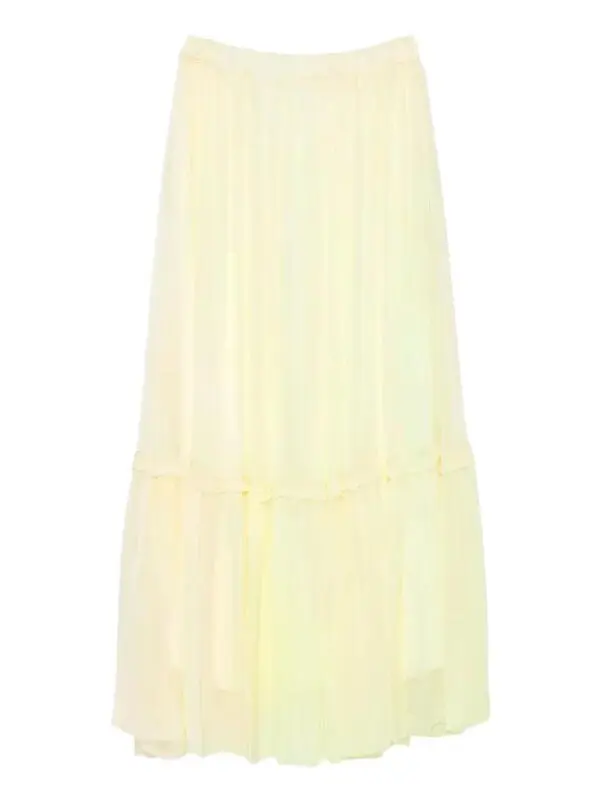 SOLOTRE Ruffled Skirt - Yellow