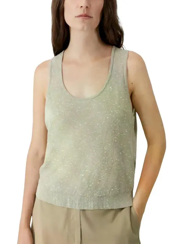 CORDERA Flecked Tank Top - Neutrals