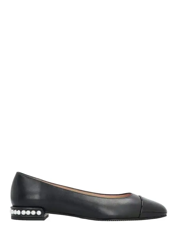 STUART WEITZMAN Pearl Round Ballet Flat - Black