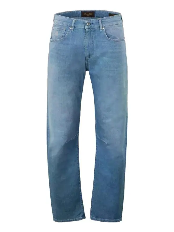 MOORER Tucson Five-pocket Jeans - Blue