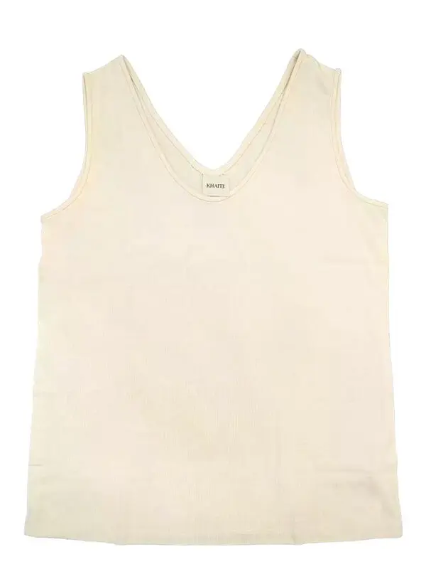 Khaite Sleeveless V-neck Top - Neutrals