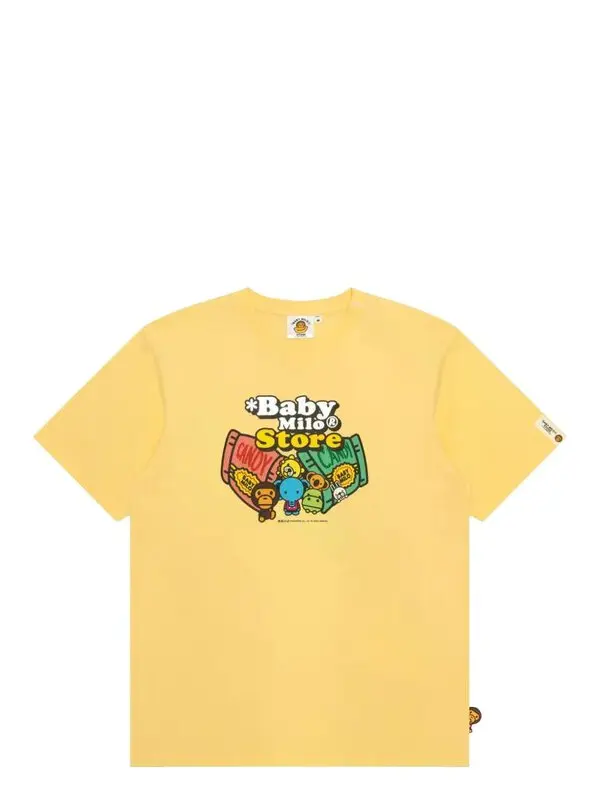 A BATHING APE Graphic-print T-shirt - Yellow